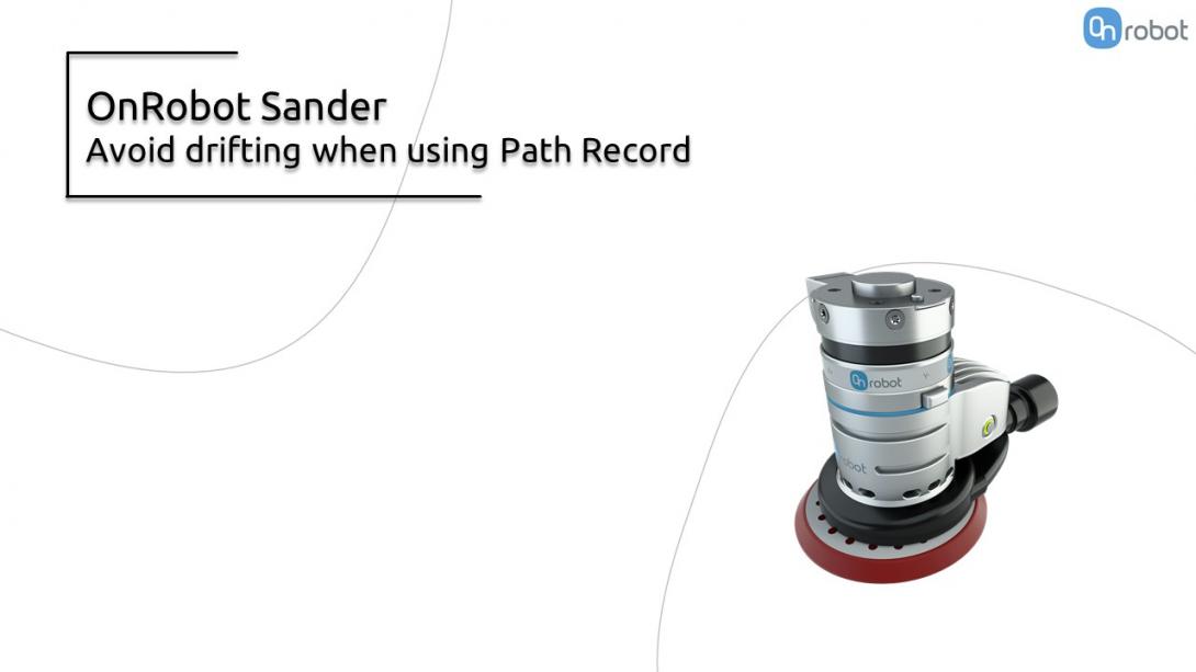 OnRobot Sander getting started