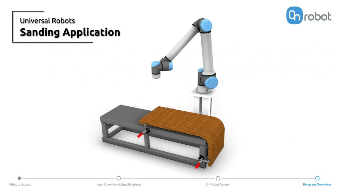Sanding programming a UR robot to perform a Sanding application