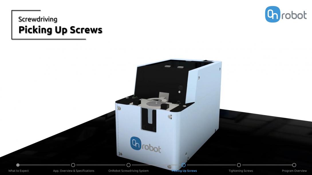 Screwdriving best practices for picking up screws